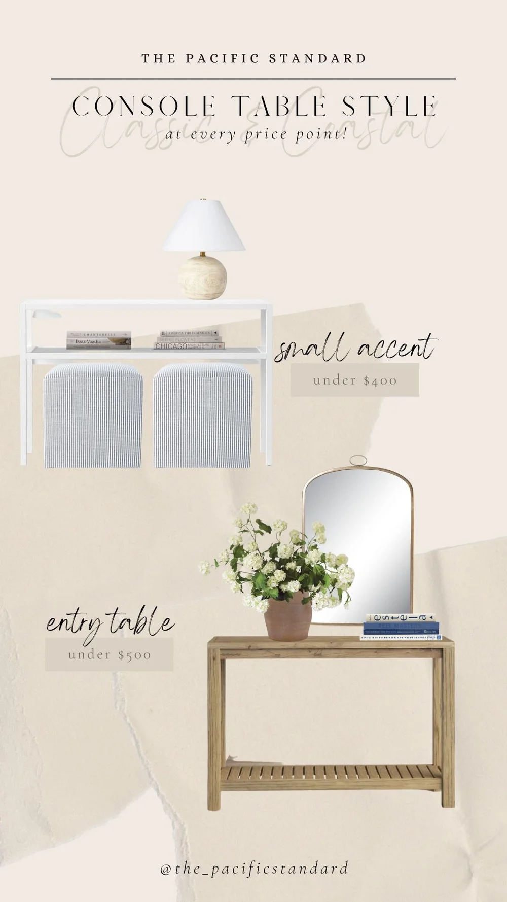 The Pacific Standard — Console Table Styling Ideas
