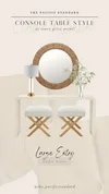 The Pacific Standard — Console Table Styling Ideas