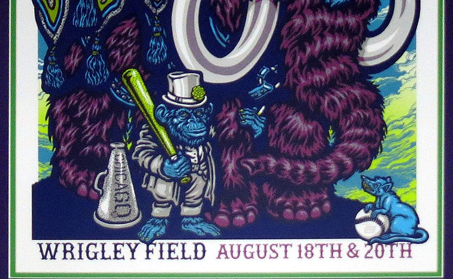 Pearl Jam Wrigley Field Poster