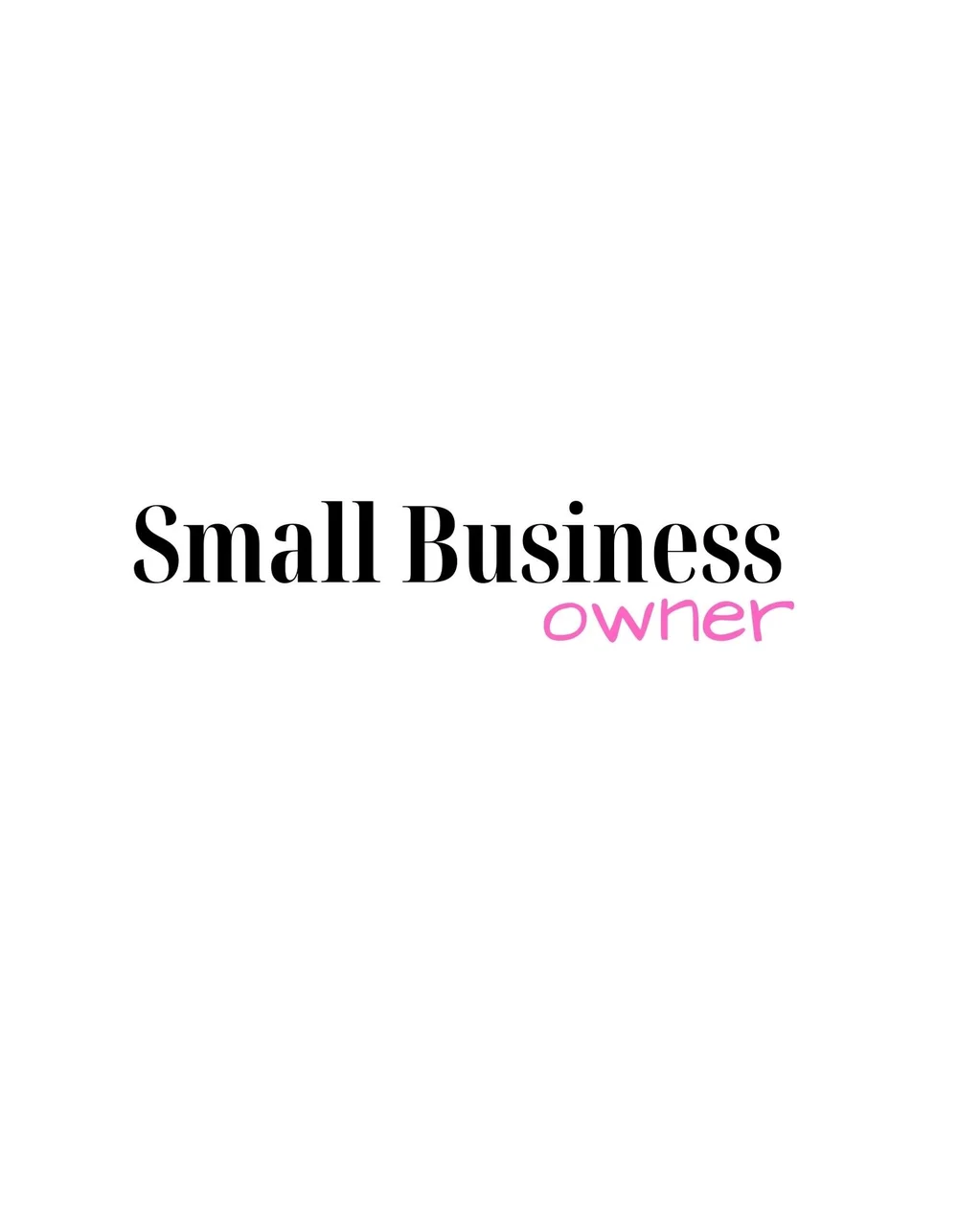 Small Business Owner White Background