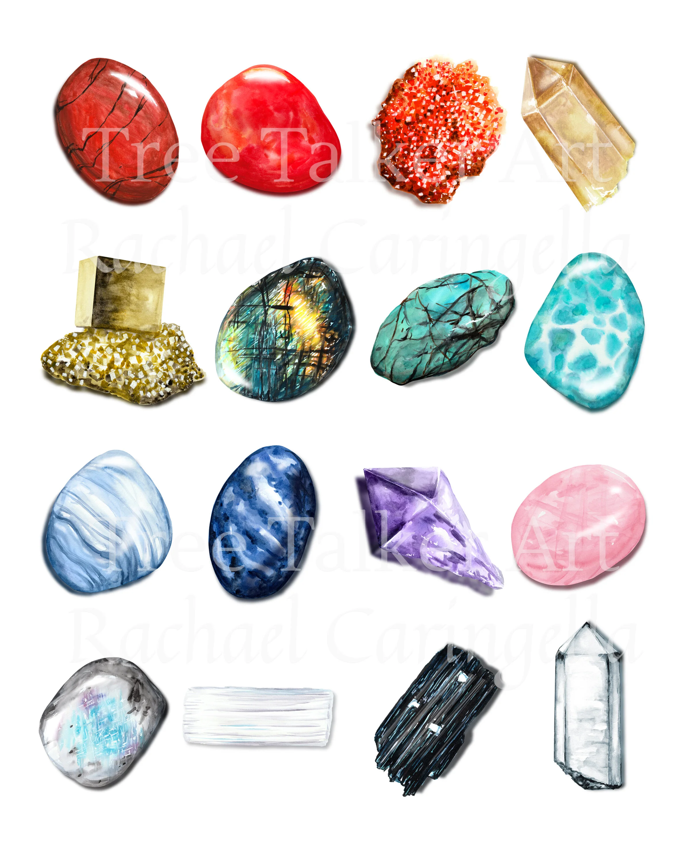Crystals- Tree Talker Art | Rachael Caringella