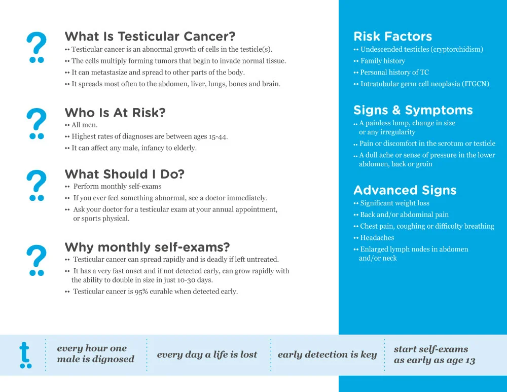 English Testicular Cancer Brochures — TCAF