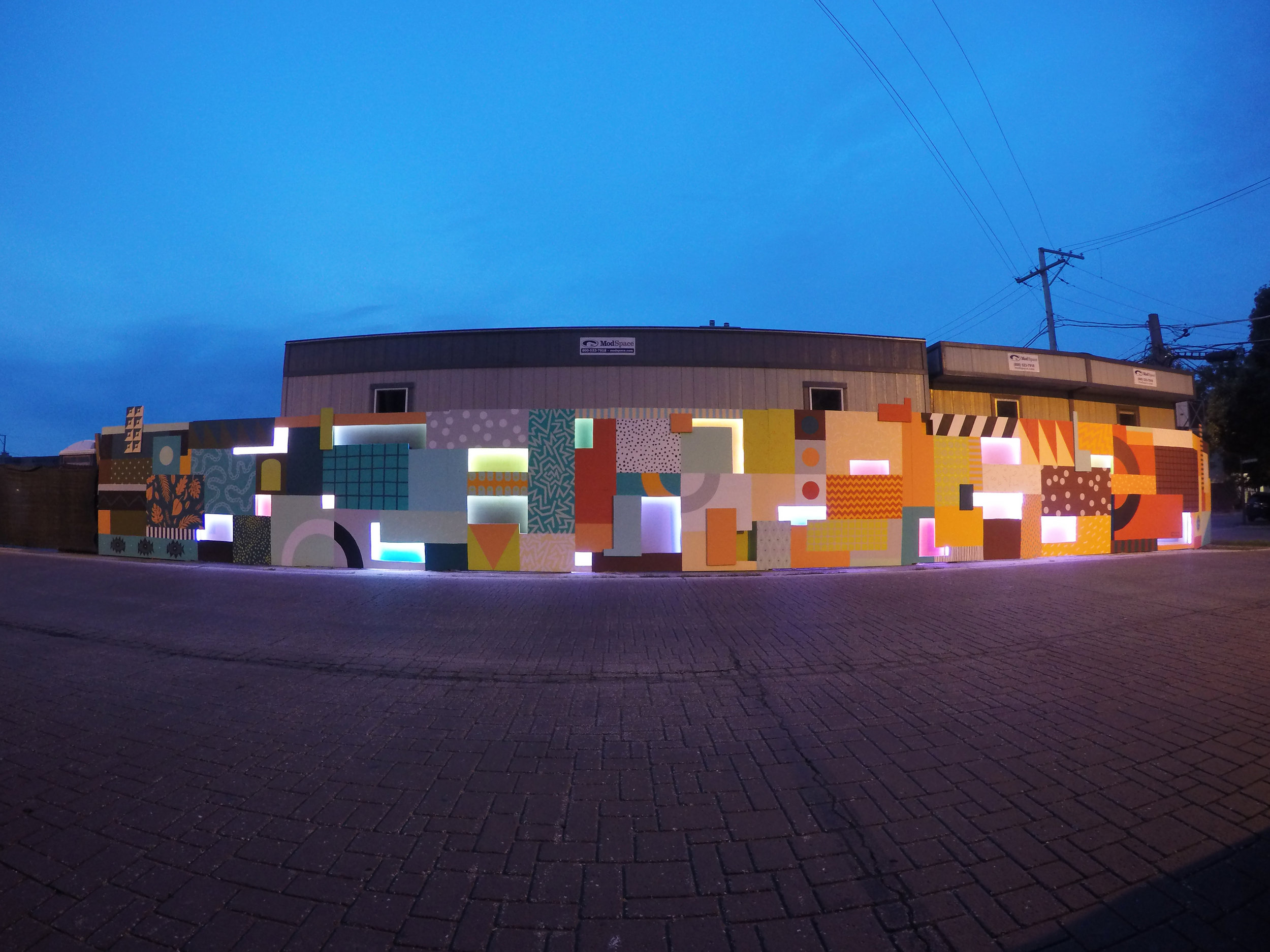 Patchwork Light Mural — PATRICK ETHEN