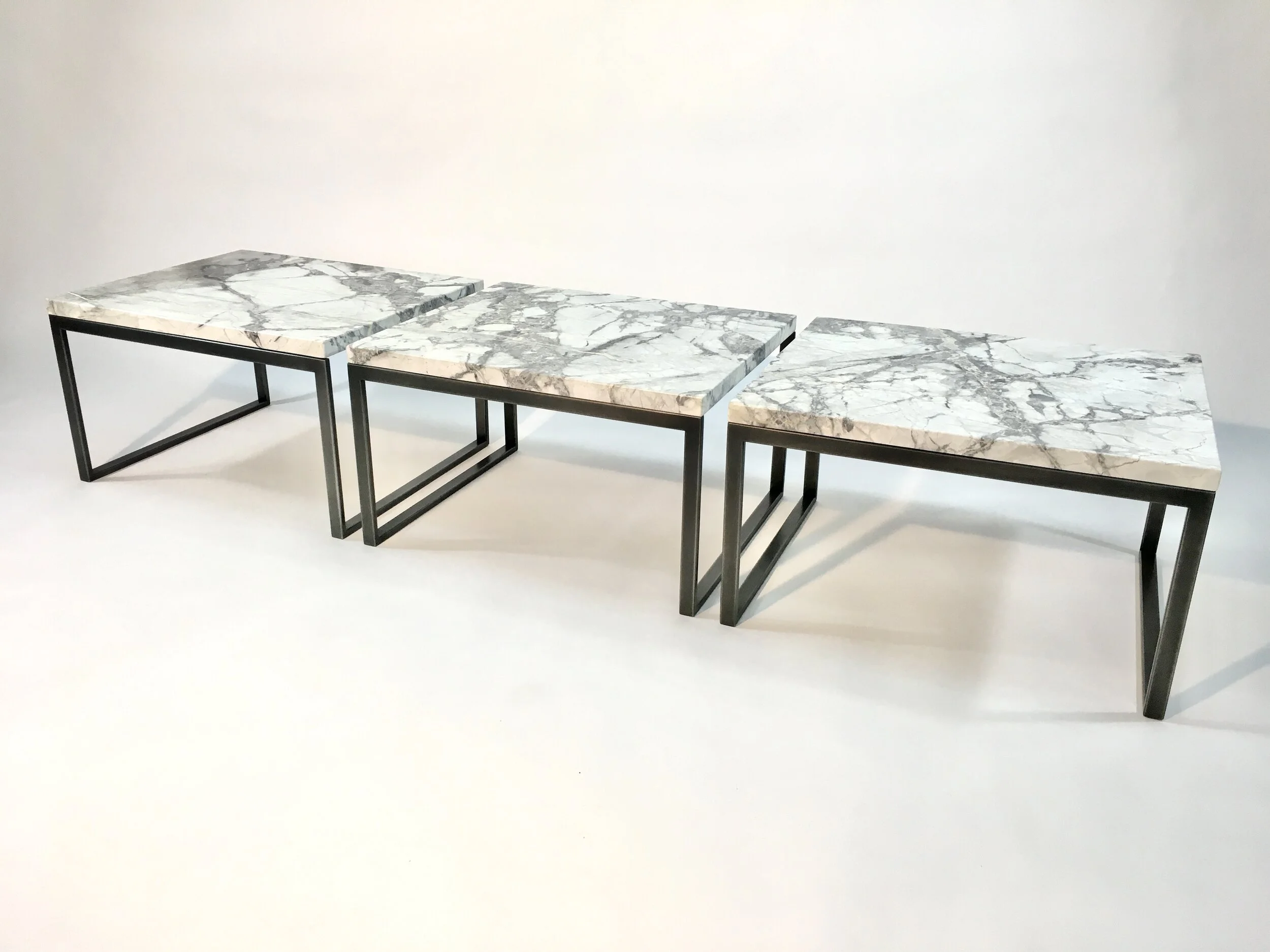 Marble and Steel Coffee Tables — Custom Metal Work and Welding Classes ...