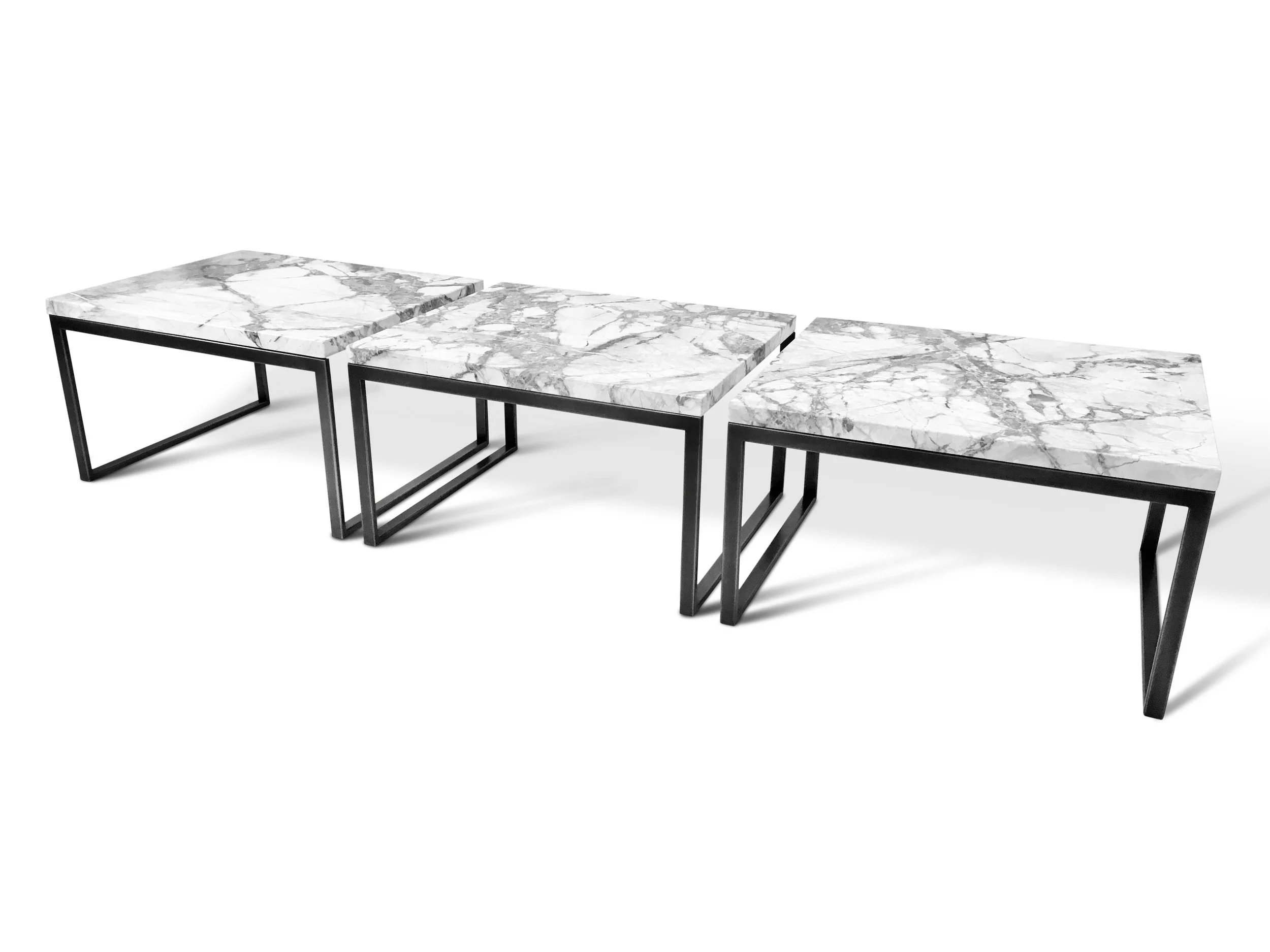 Marble and Steel Coffee Tables — Custom Metal Work and Welding Classes ...