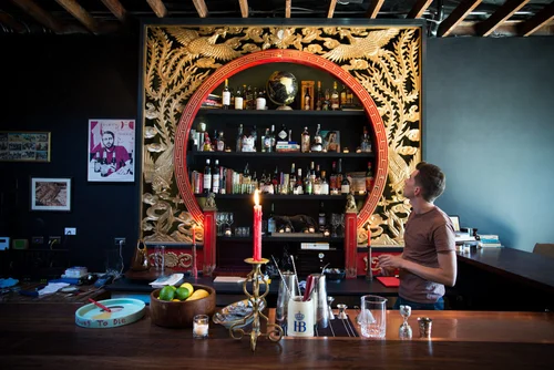 Inside Webster and Pomeroy's Bar Expatriate, Open Now — Expatriate