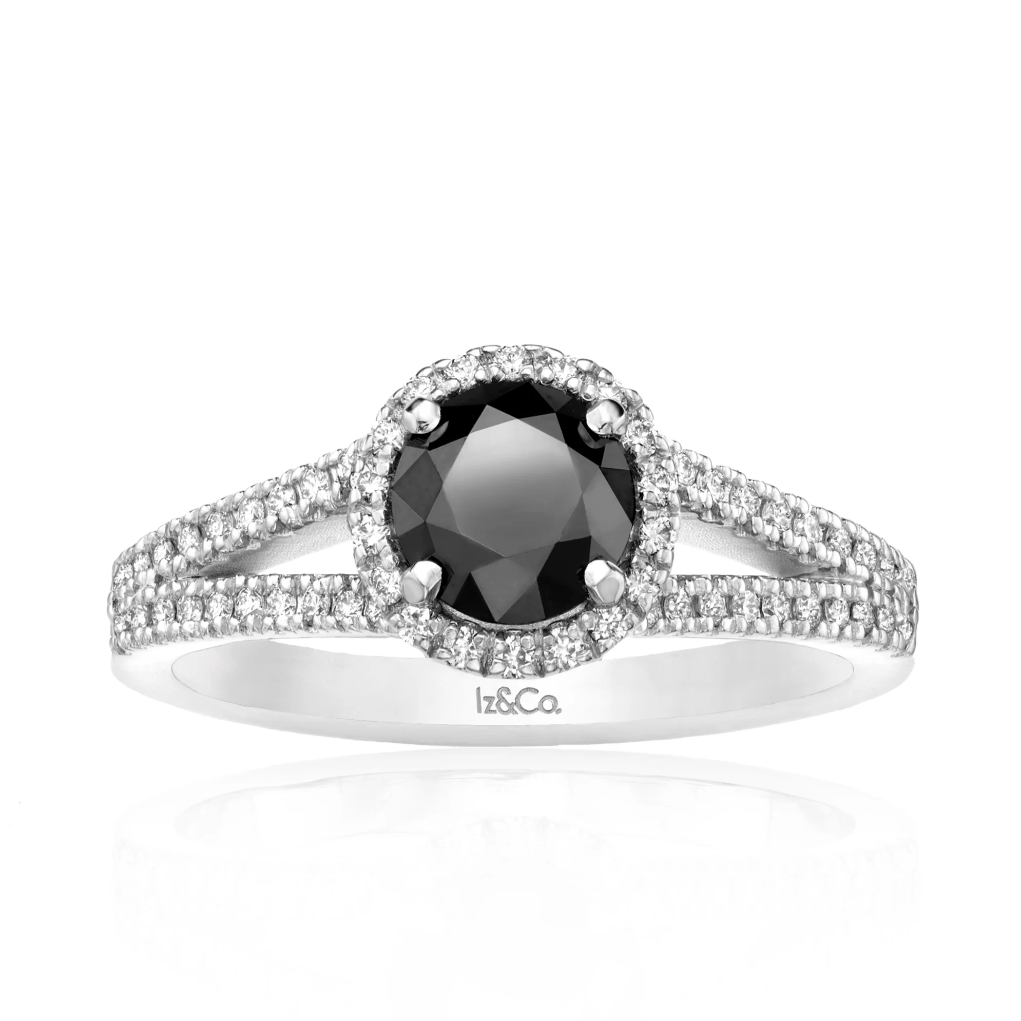 Paloma Black & White Diamond Ring — Iz&Co.