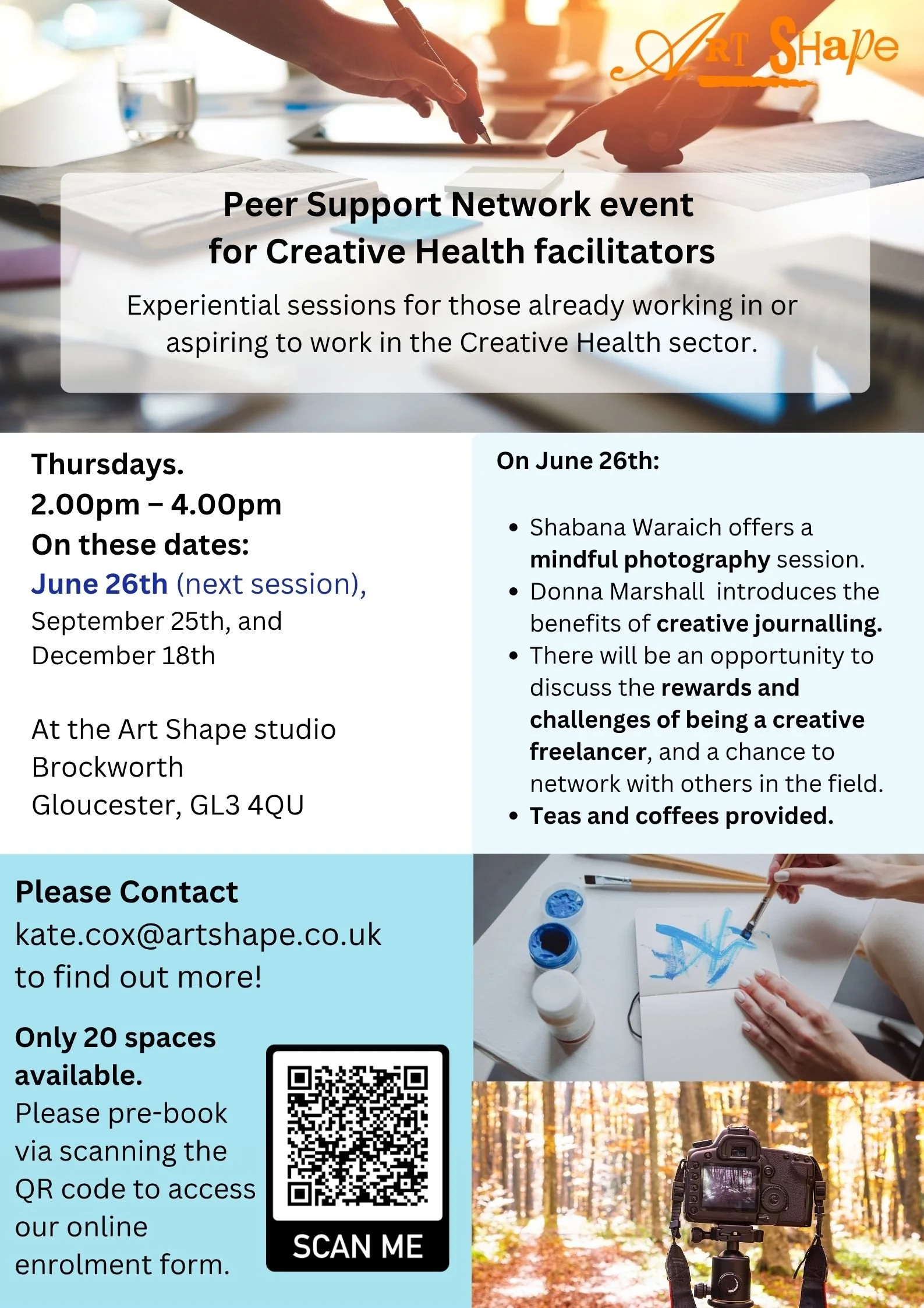Peer Support Network for Creative Health Facilitators - a few spaces ...