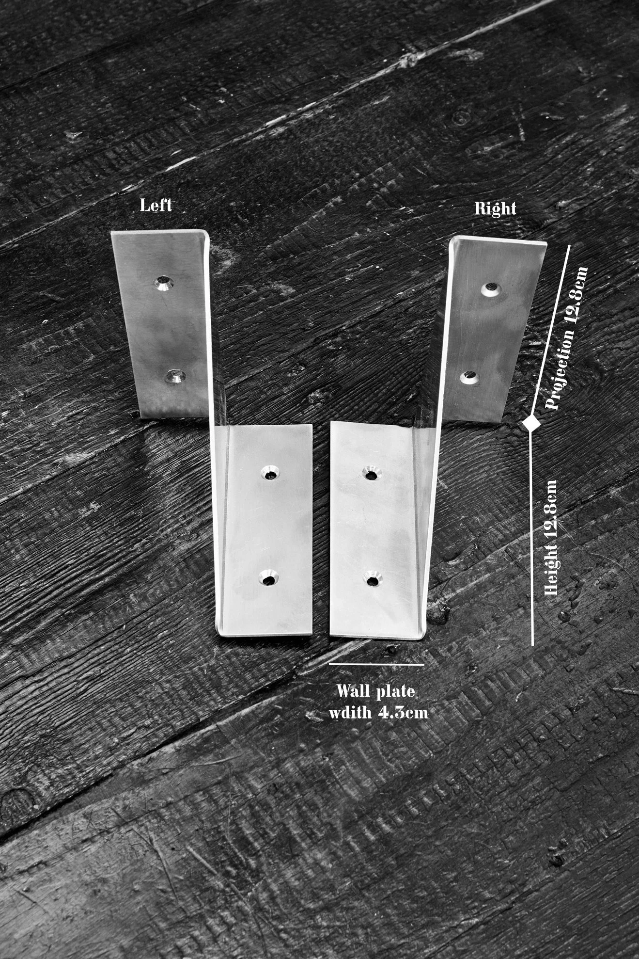 Folded Brackets, Brass — Mark Lewis Interior Design