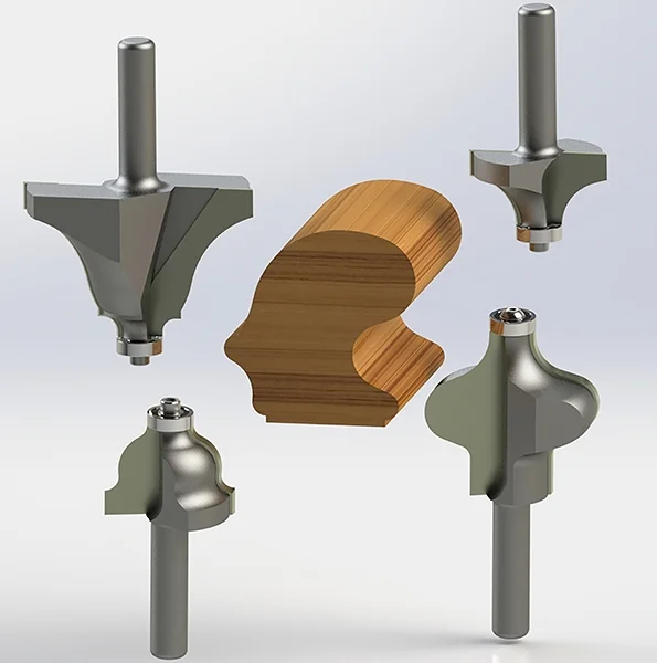 Custom Router Bits | Carbide Router Bits | Handrail Tooling