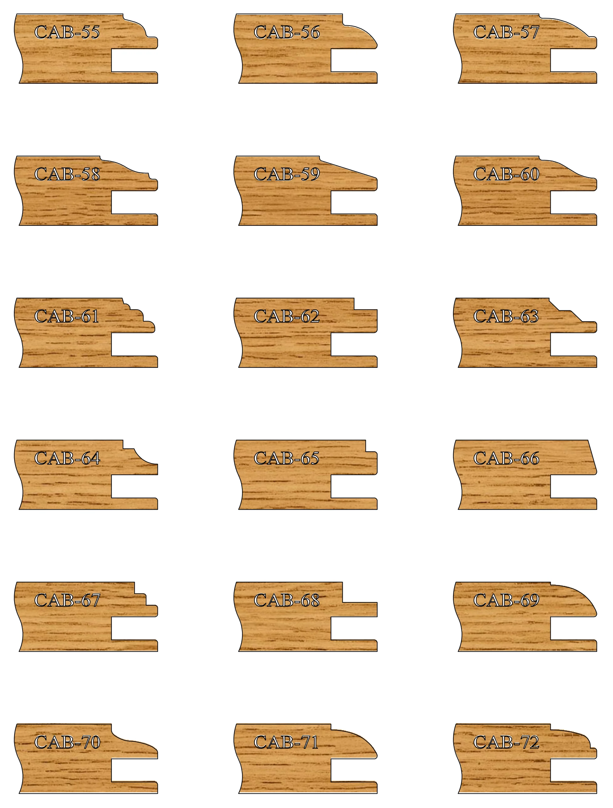 Cabinet Door Profiles | 3/4" Cabinet Door Gallery