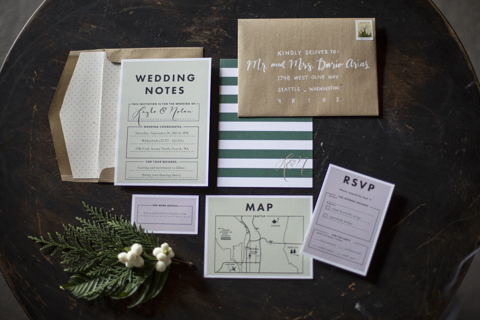 Wedding Notes Suite — songbird paperie