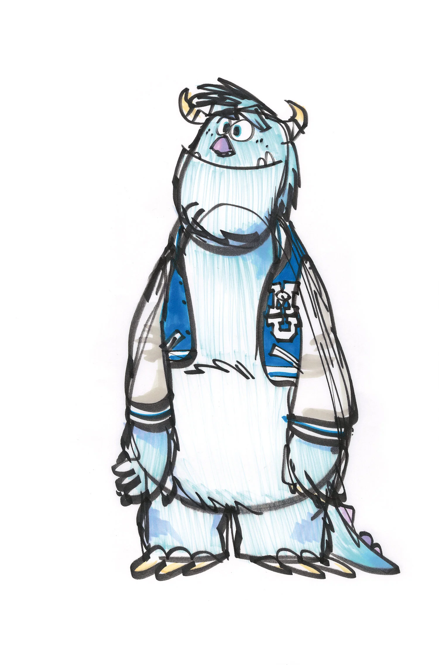 How To Draw James P Sullivan