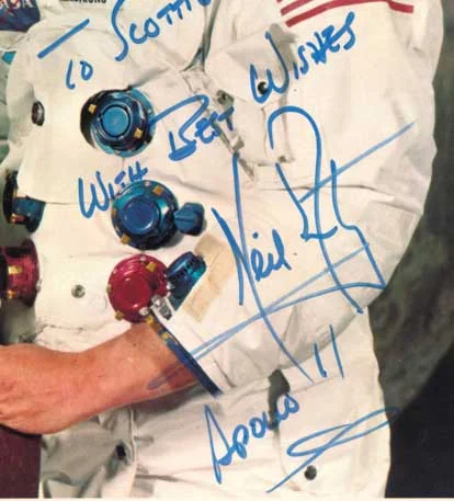 Neil Armstrong Autograph Study — Zarelli Space Authentication