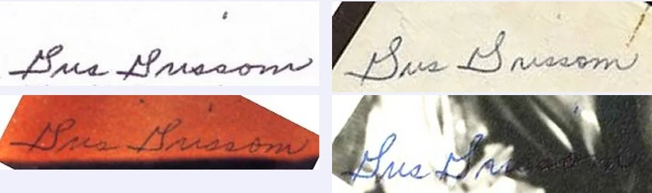 Virgil "Gus" Grissom Autograph Study — Zarelli Space Authentication