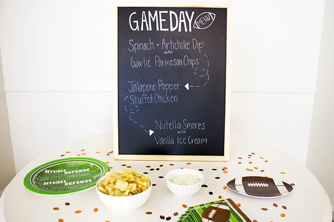 Football Game Day Menu DIY — Simply Jessica Marie