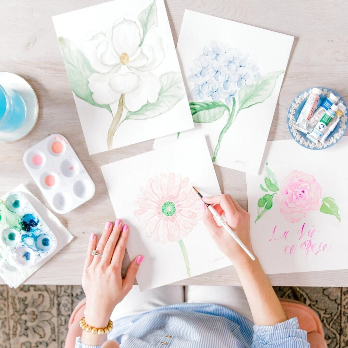 Watercolor Florals Course — Simply Jessica Marie