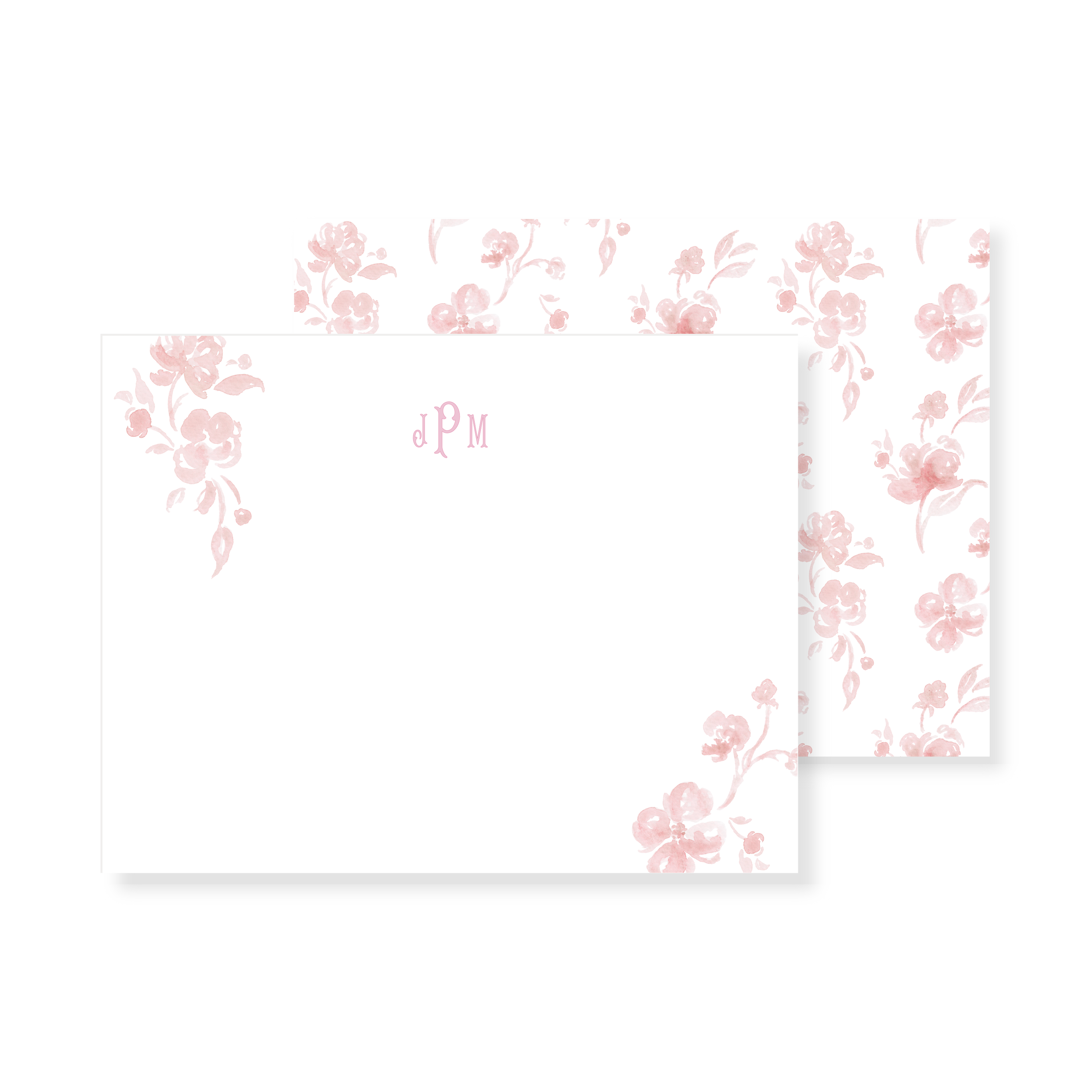 Pink Floral Personalized Stationery Set — Simply Jessica Marie