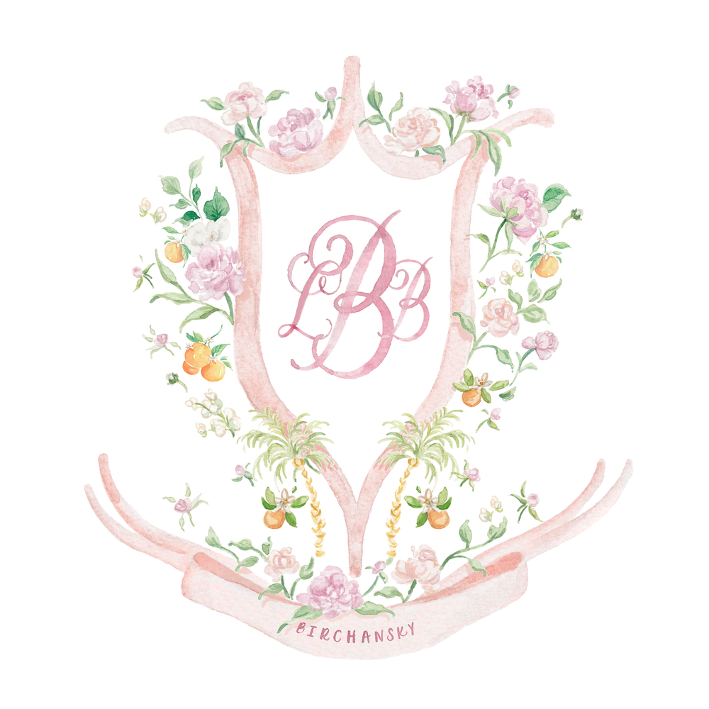Brush And Palette For Family Crest