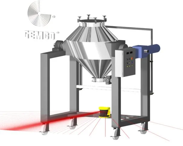 laserscanner — Post Material Handling: sanitary stainless steel drum lifts