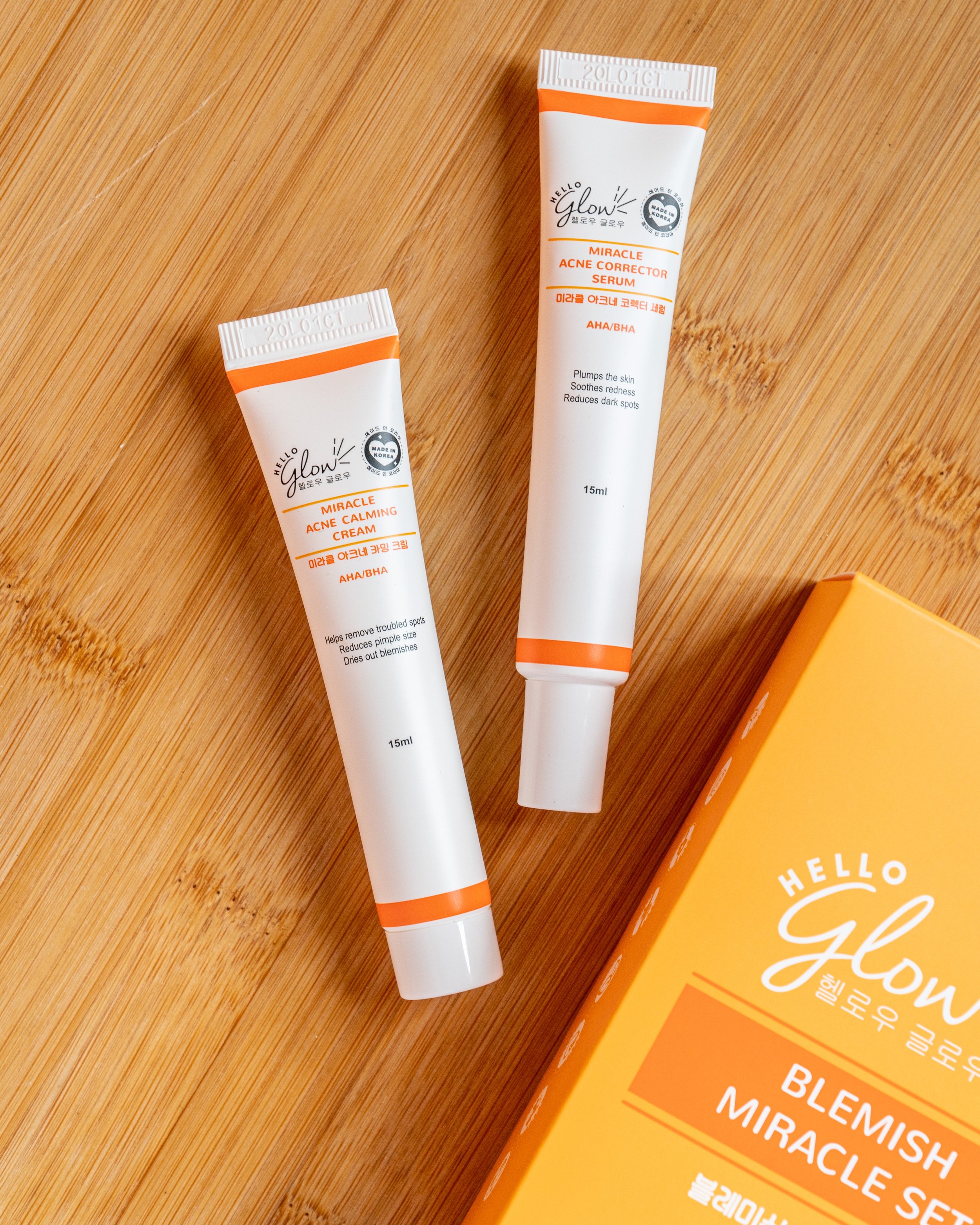 Hello Glow Blemish Miracle Set: A 4-step routine with AHA and BHA ...