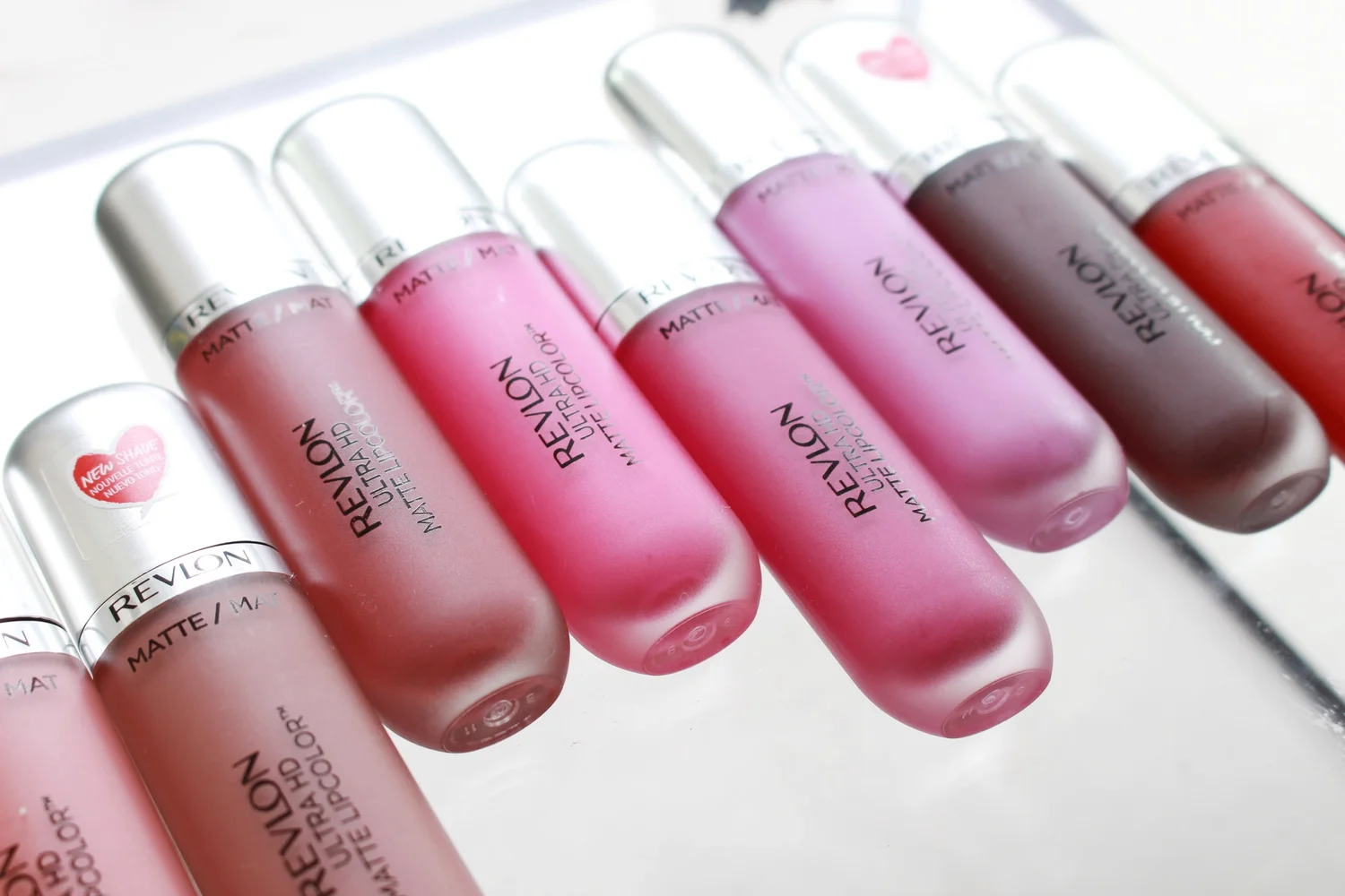 Complete lip swatches of the 8 new Revlon Ultra Matte HD Lipcolors ...