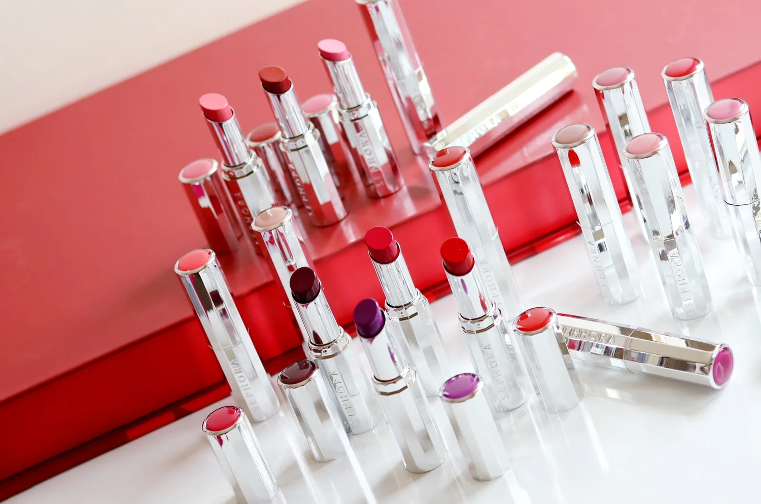 Review + Swatches of all 20 shades: The Sephora Rouge Lacquer Lipstick ...