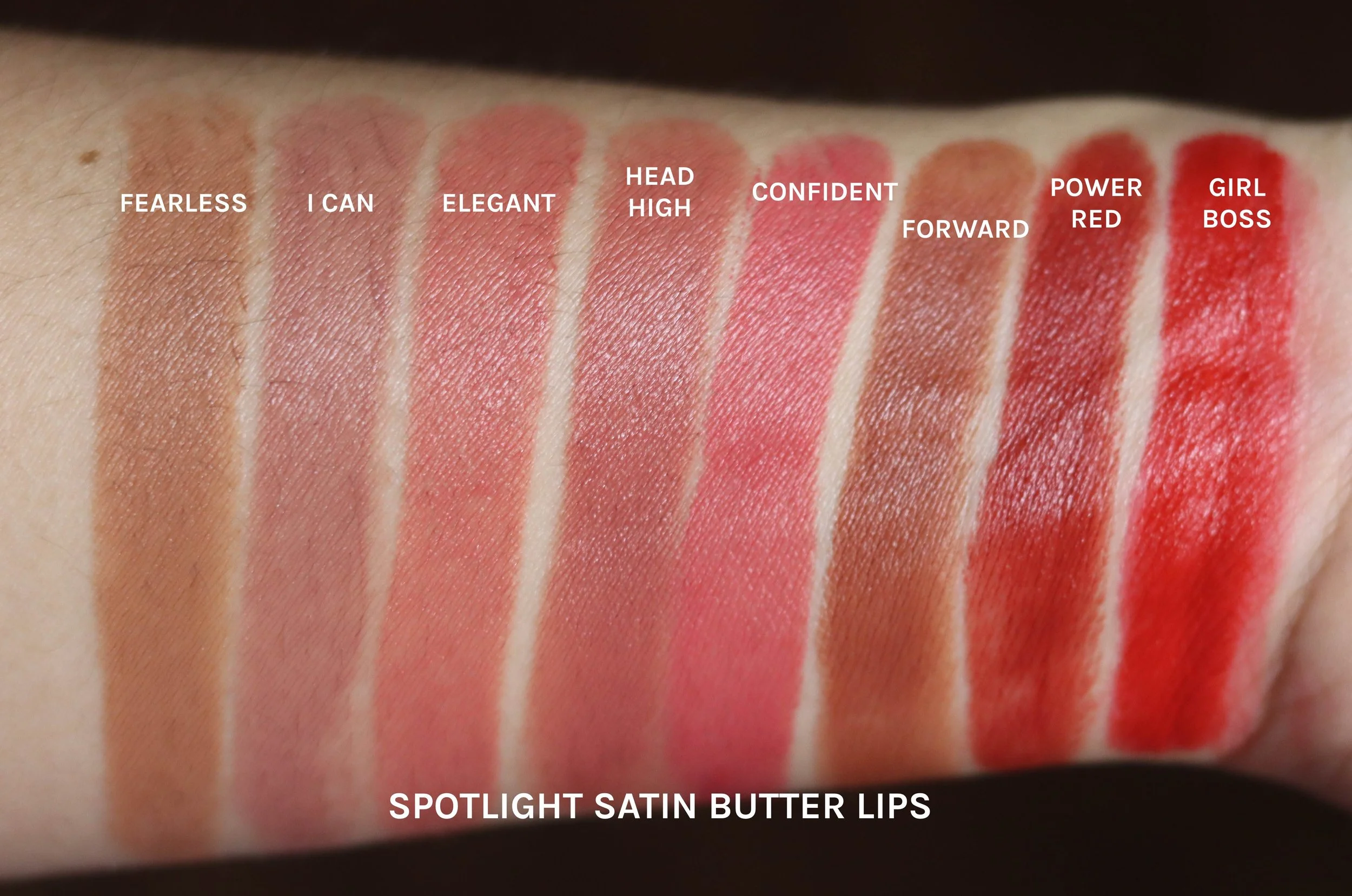 Swatches + Review: Spotlight Satin Butter Lips — Project Vanity
