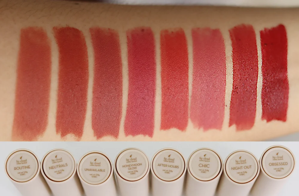 Review + Lip Swatches: Happy Skin Lip Cloud Matte Lipstick — Project Vanity