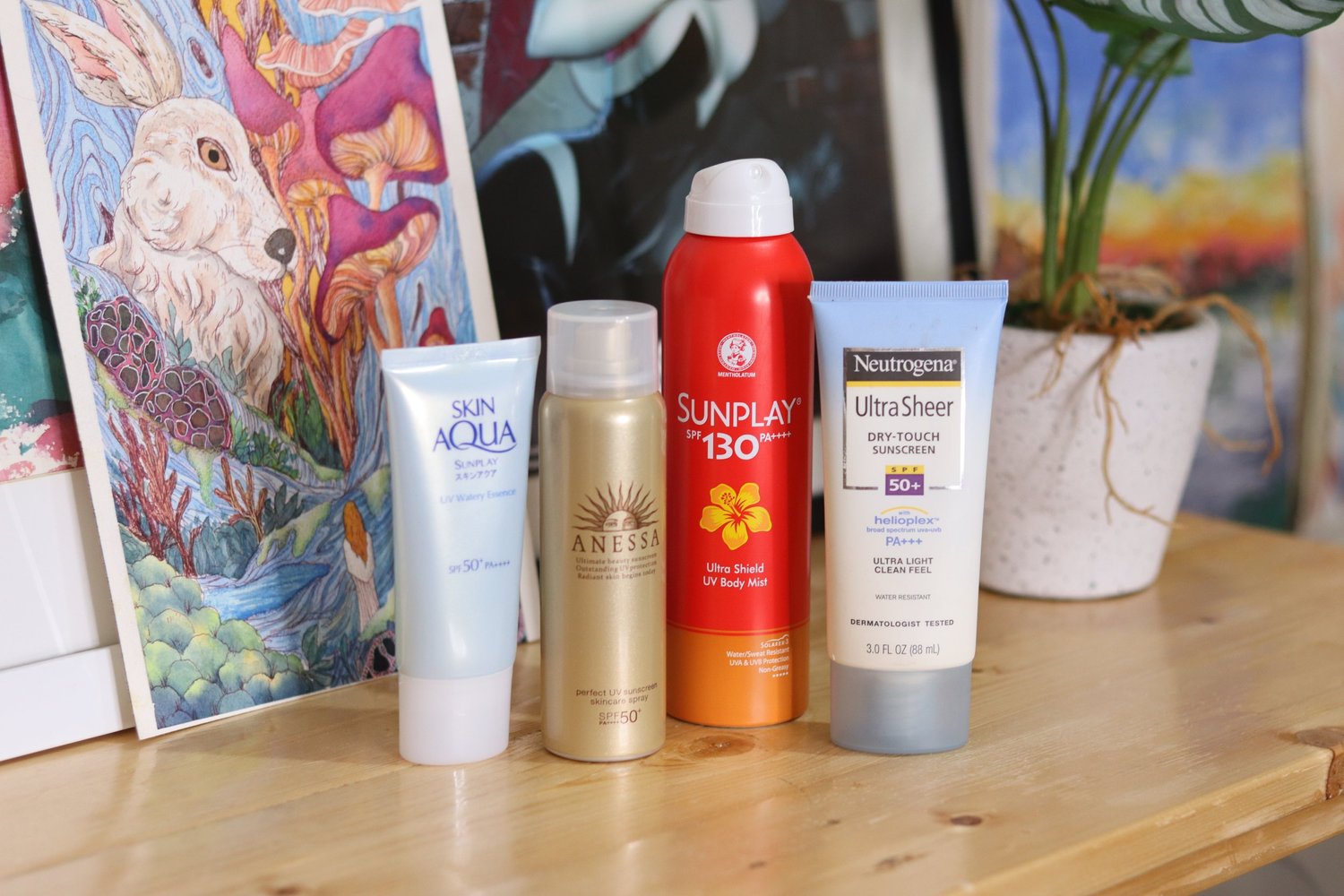 The four sunscreens I brought with me to the beach - which one is the ...