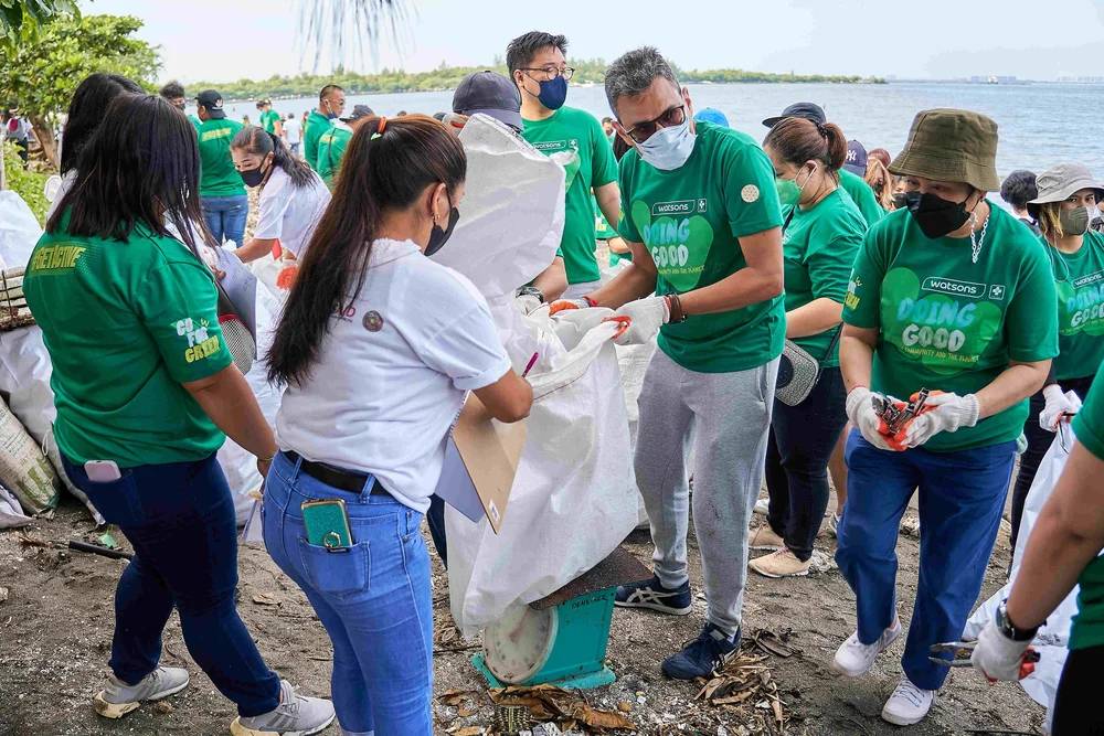Watsons employees and supplier-partners hold clean-up drive in support ...