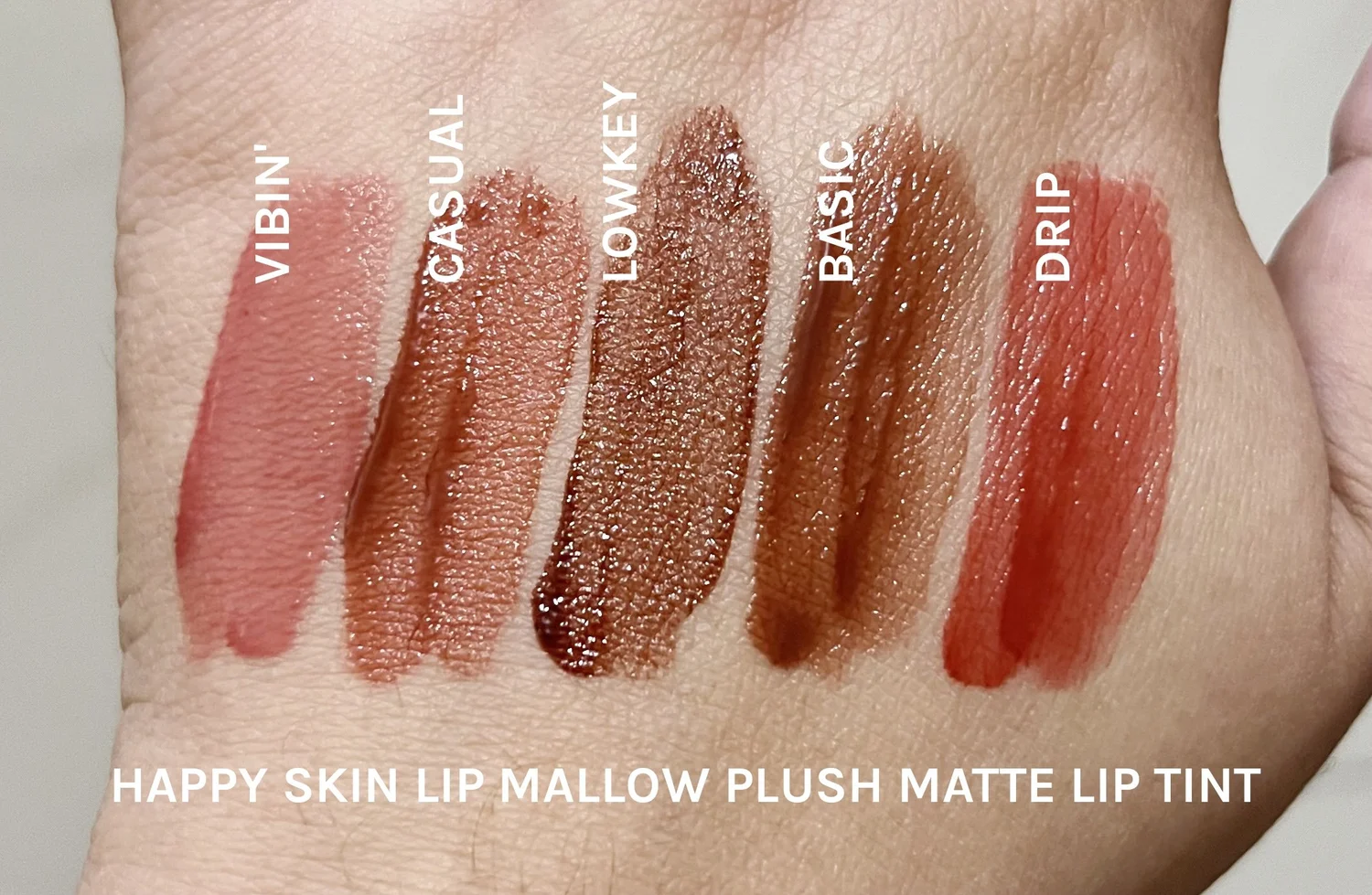 Review and Swatches: The Happy Skin Lip Mallow Plush Matte Lip Tint ...
