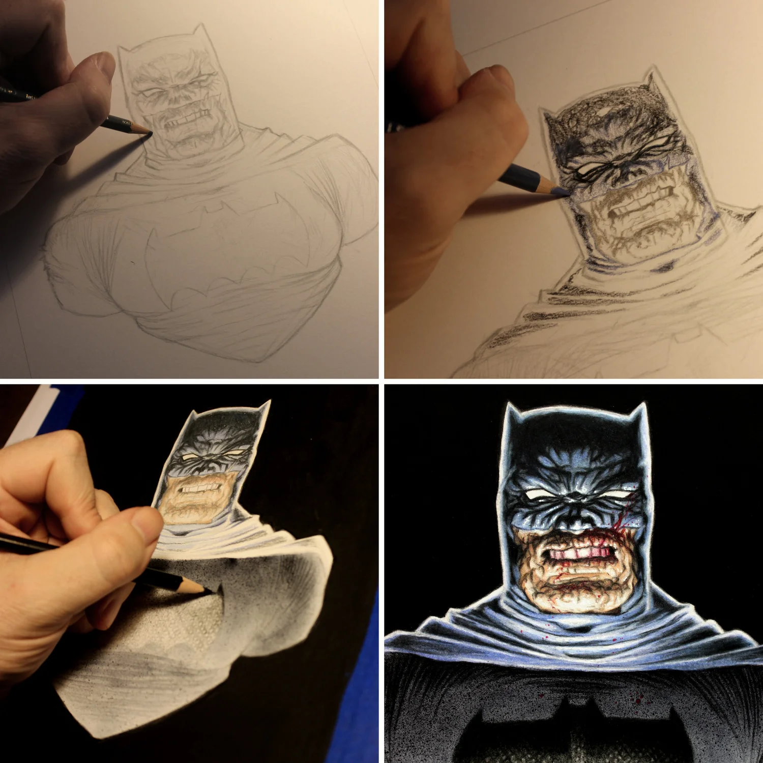 Batman Dark Knight Pencil Drawings