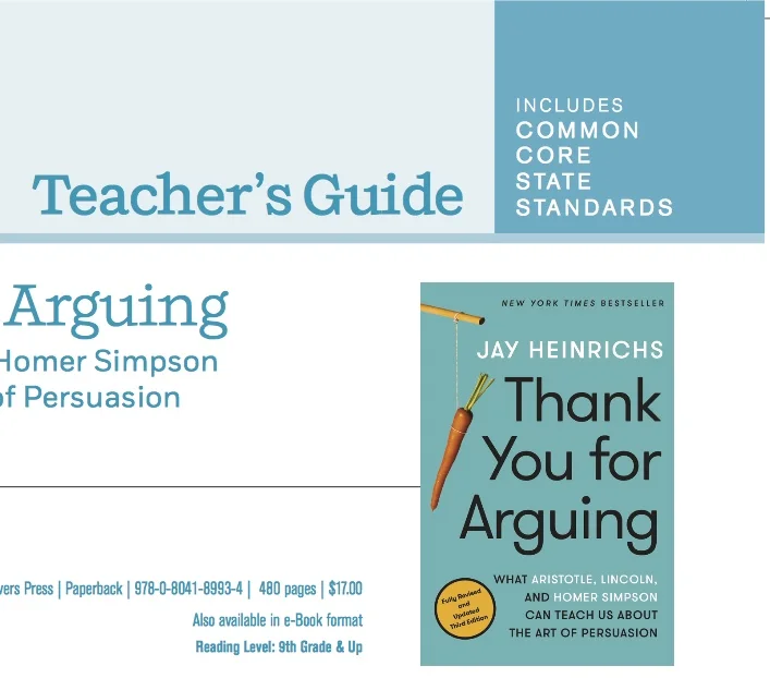 Teacher's Guide — ArgueLab