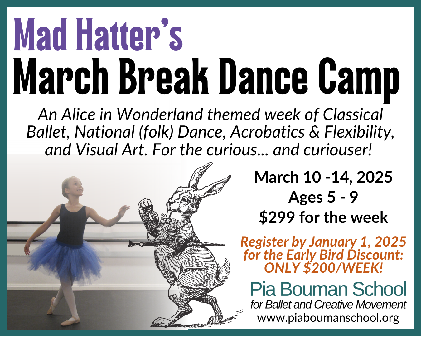 March Break Camps — Pia Bouman School for Ballet and Creative Movement