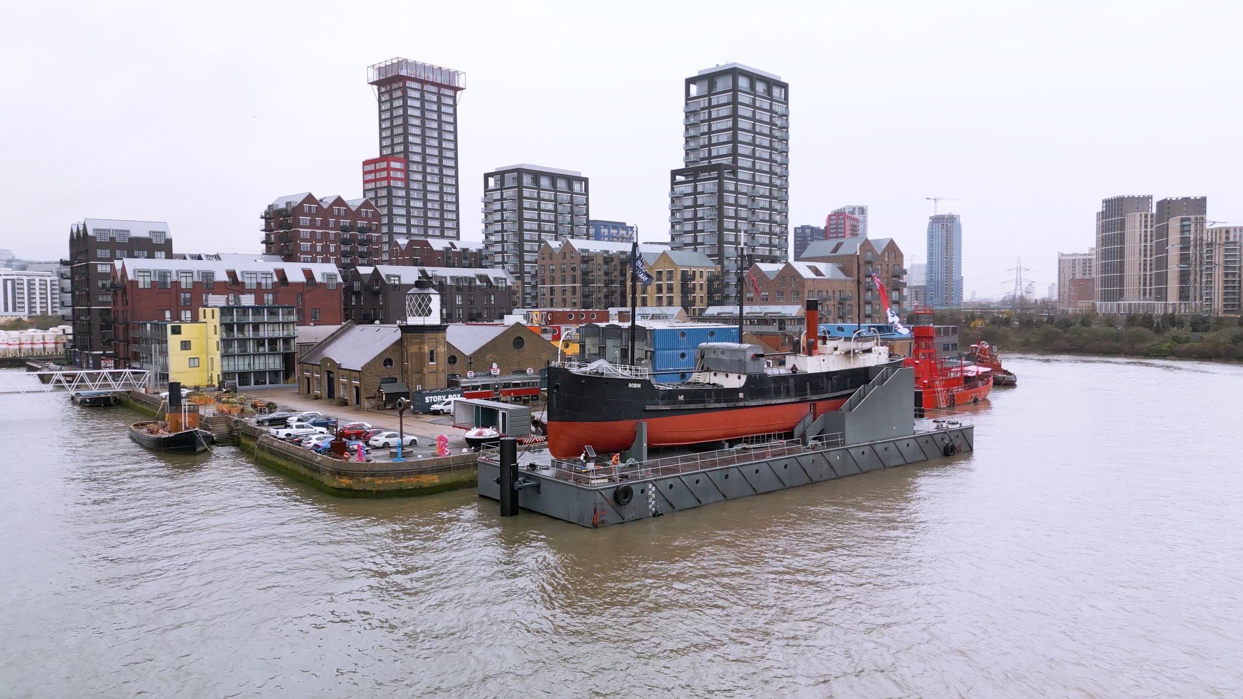 SS Robin is now moored at Trinity Buoy Wharf — SS ROBIN