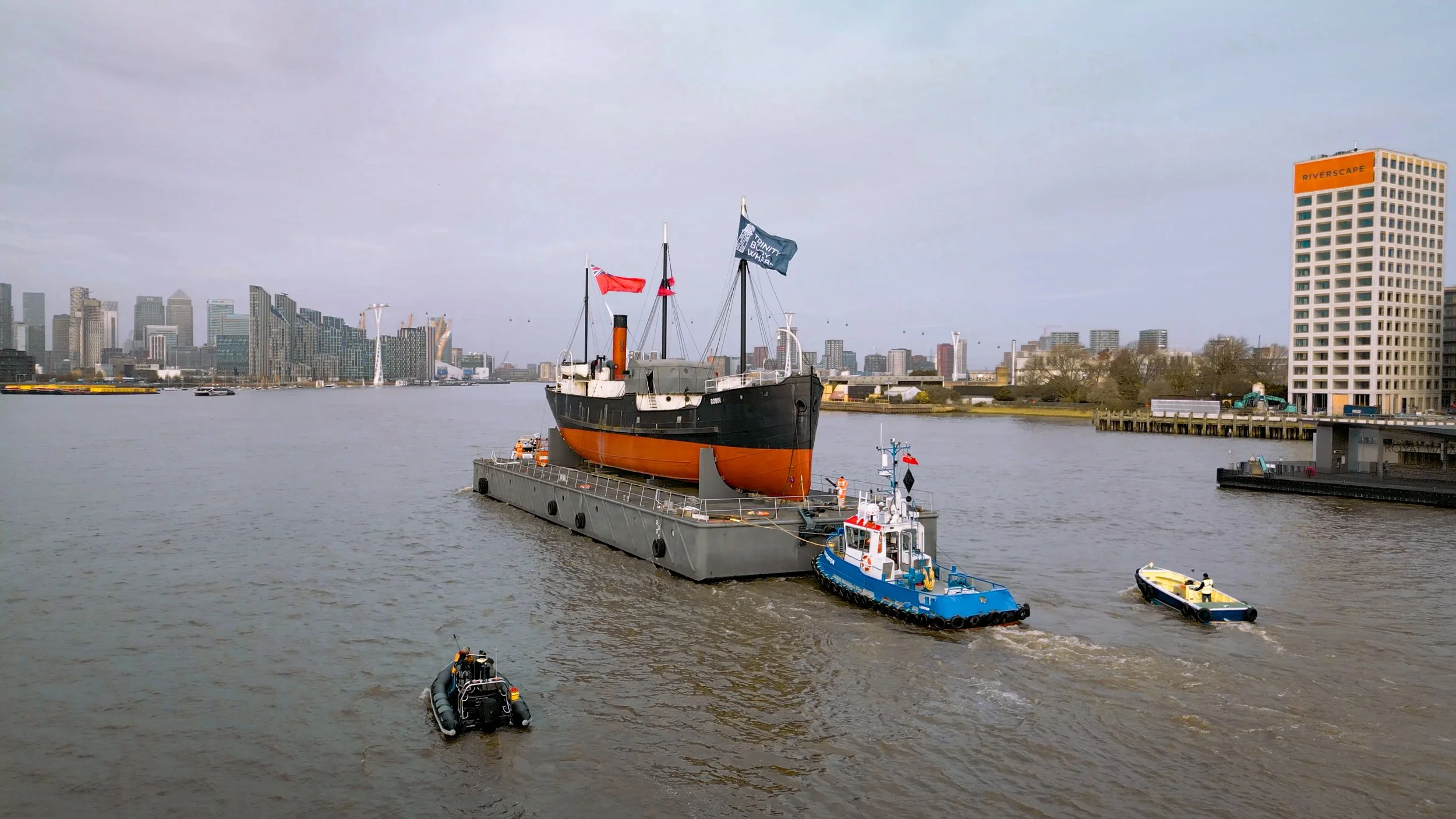 SS Robin is now moored at Trinity Buoy Wharf — SS ROBIN