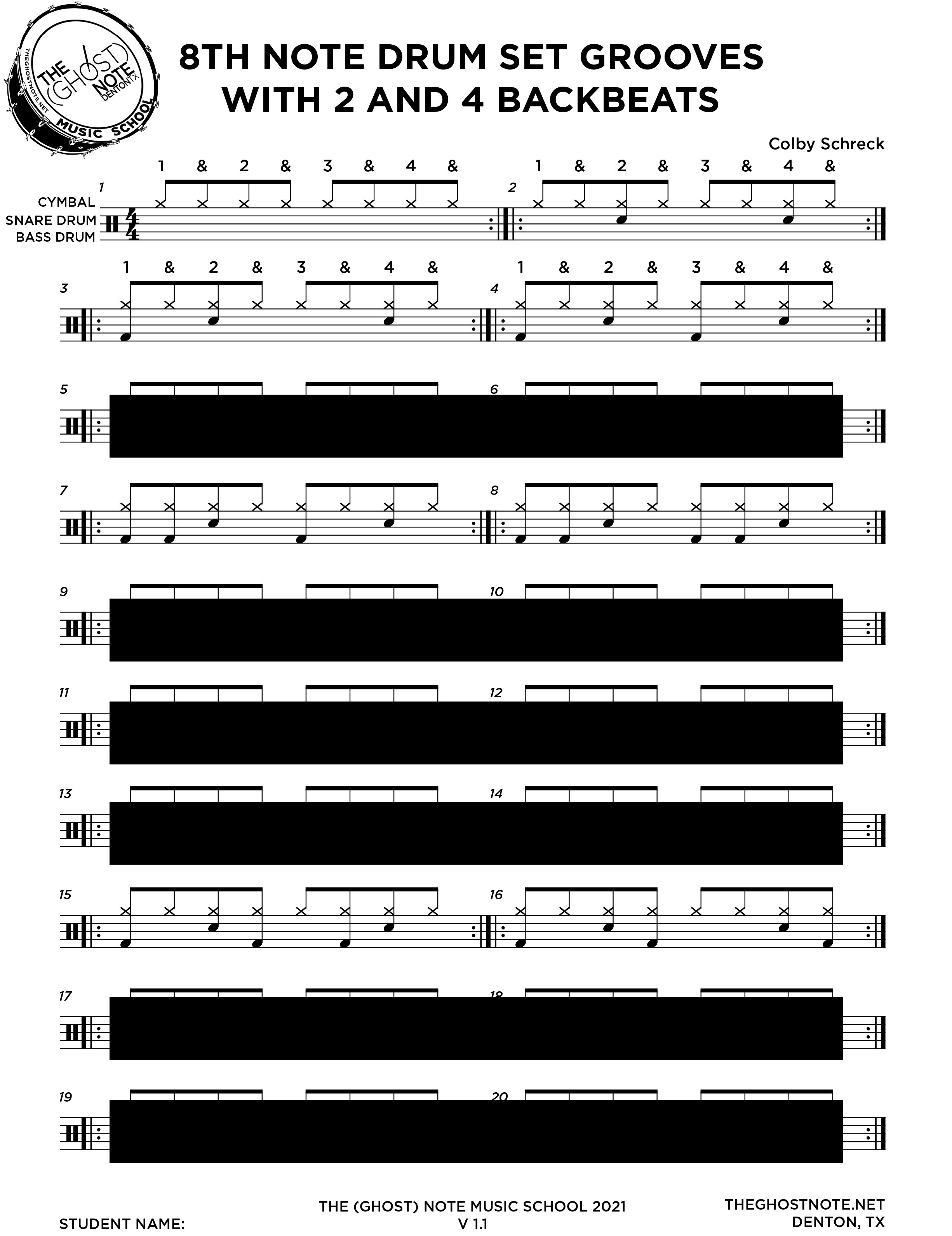 Private and group music lessons instruction on drums, guitar, bass ...