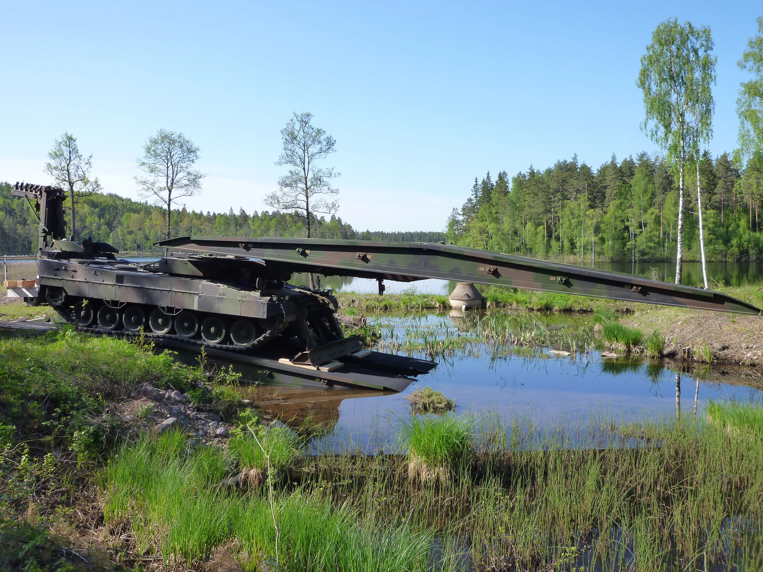 MOBILITY KEY IN ASYMMETRICAL WARFARE: KMW's Leguan Bridge Layer ...