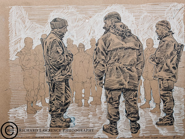 Canadian Soldiers Drawing