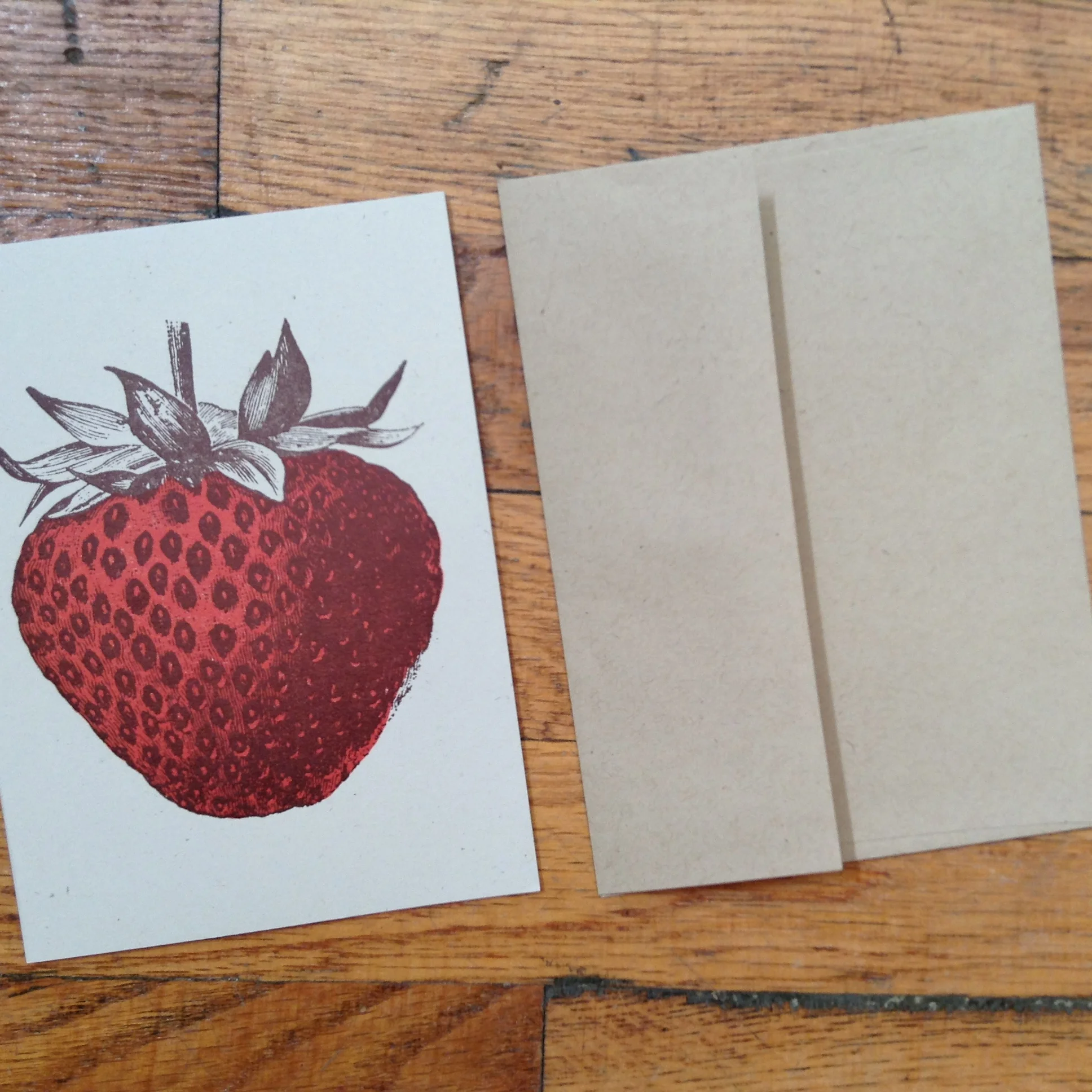 STRAWBERRY 8 Note Cards — Pioneer House