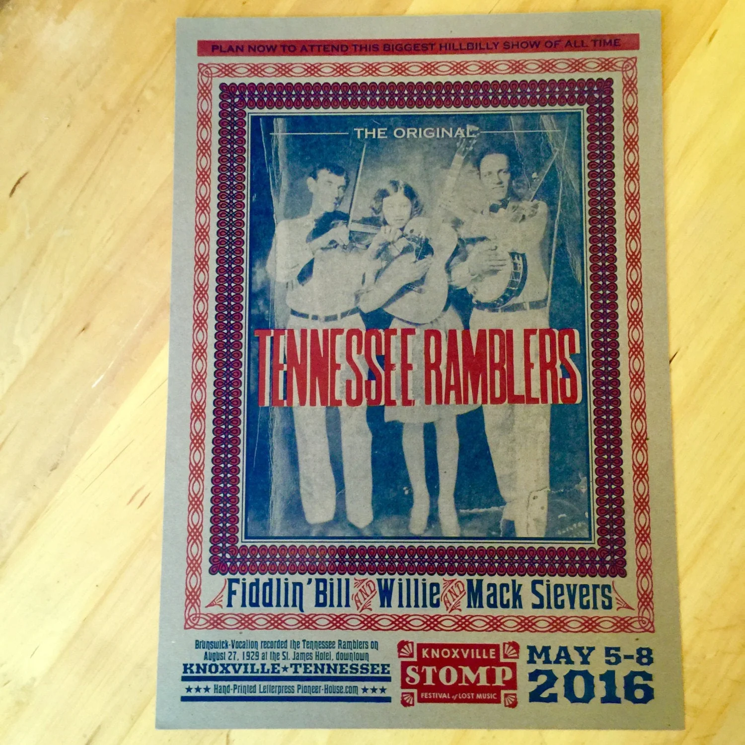 TENNESSEE RAMBLERS Poster — Pioneer House