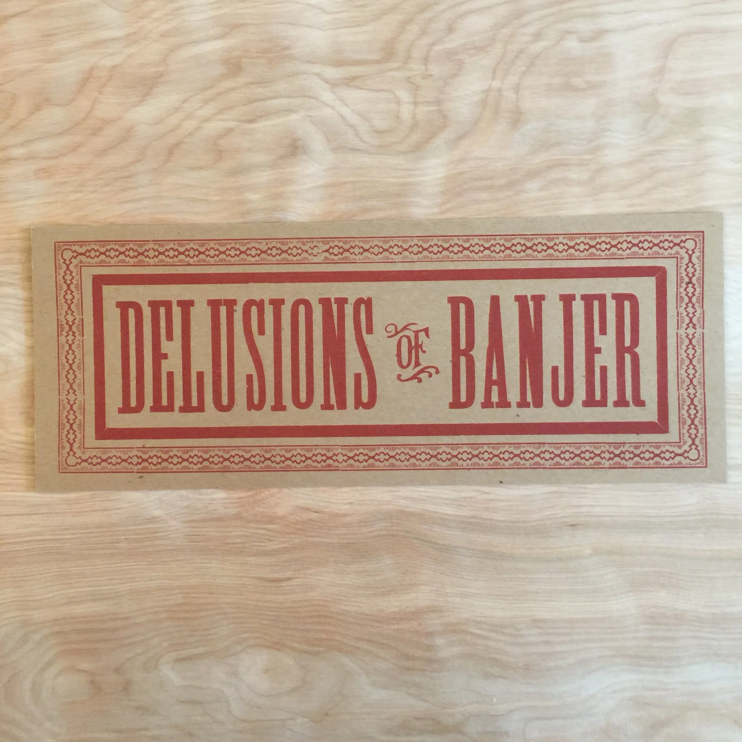 LETTERPRESS SIGNS — Pioneer House