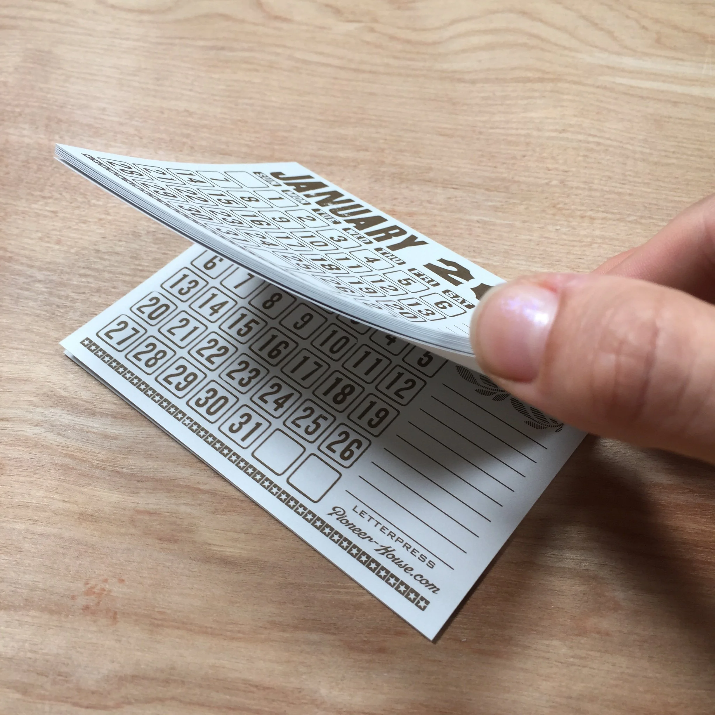 Five MINI 2024 CALENDAR PADS — Pioneer House