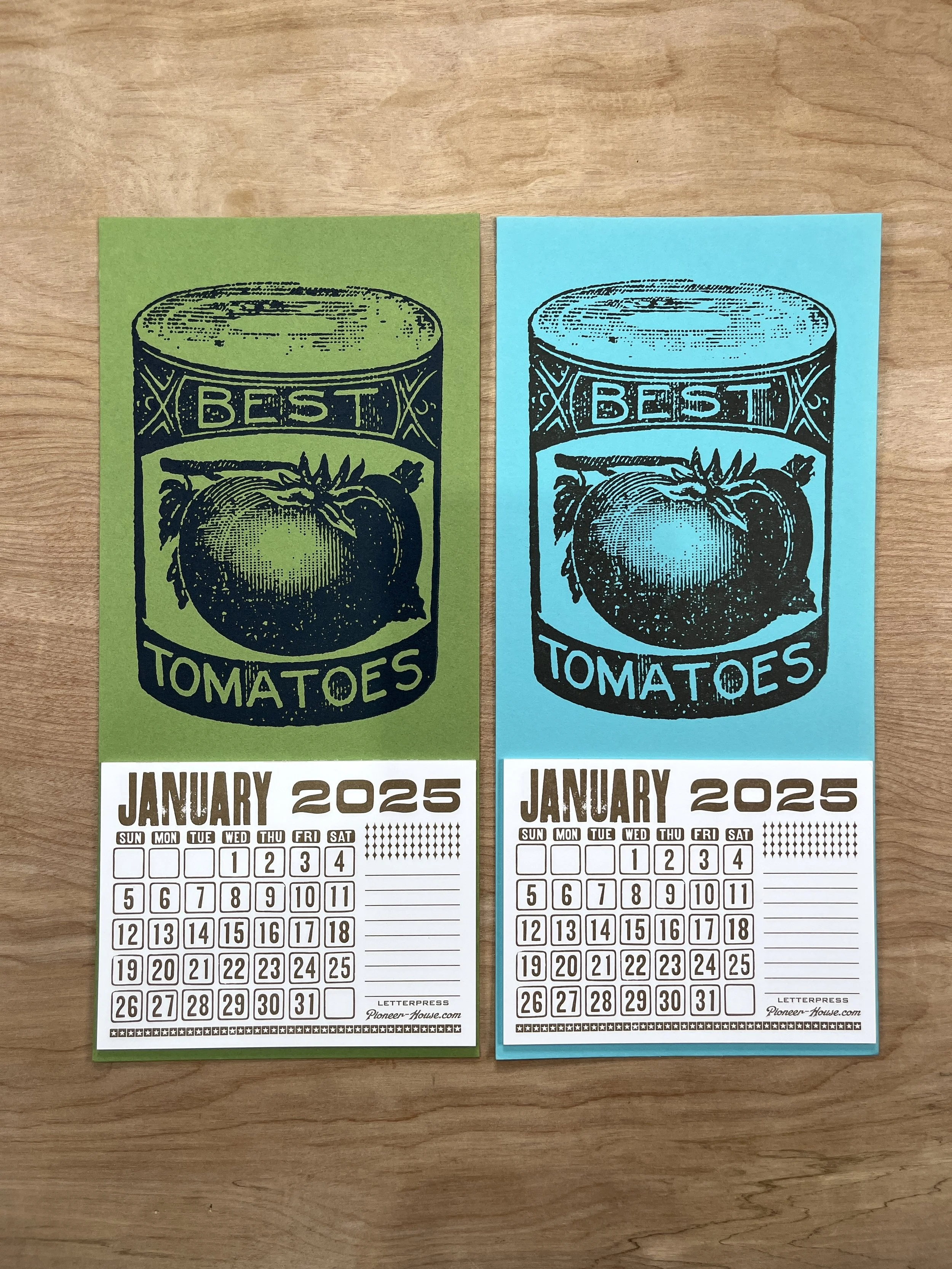 CALENDARS — Pioneer House