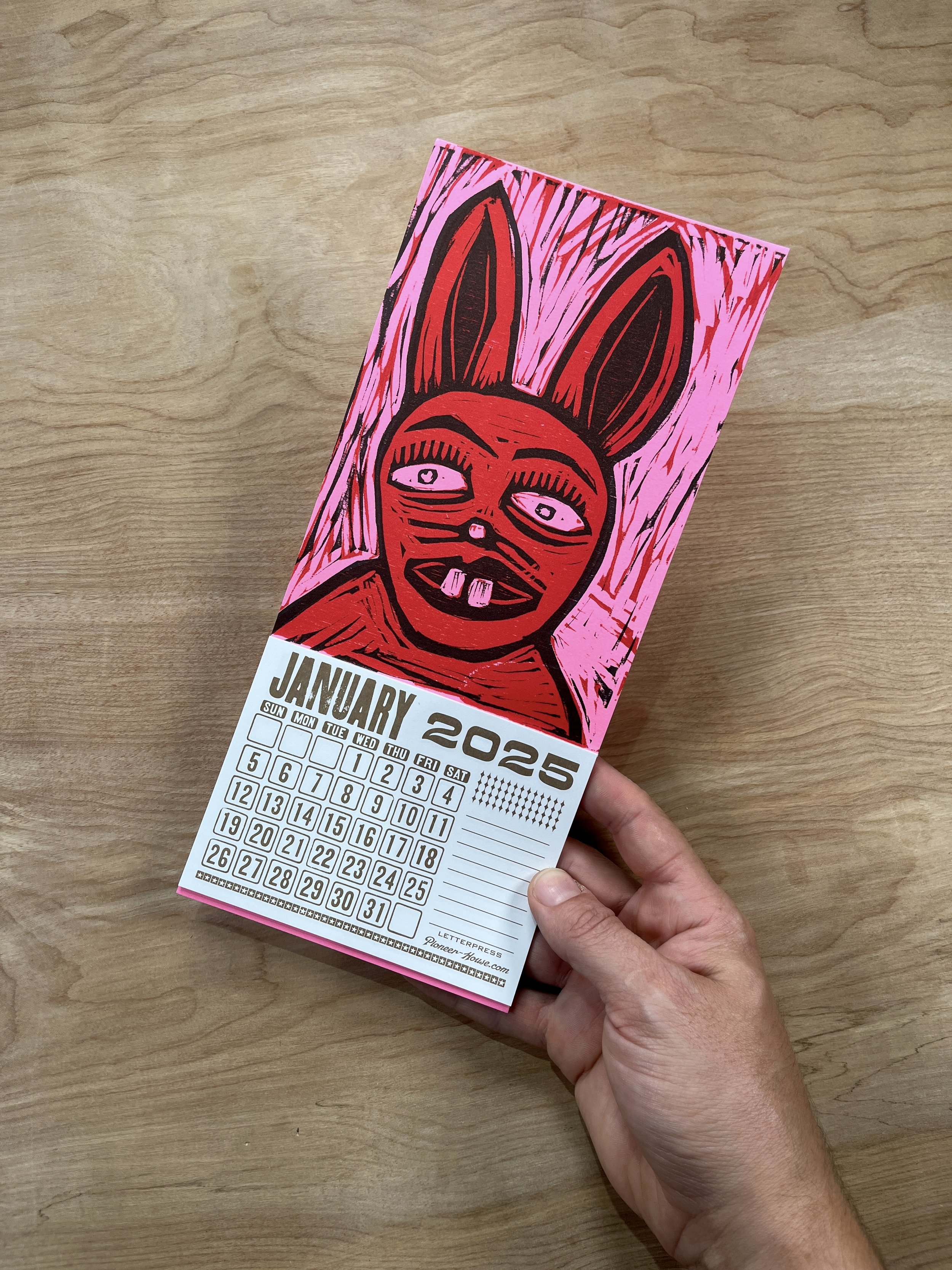 BUCKTOOTH BUNNY 2025 Calendar — Pioneer House