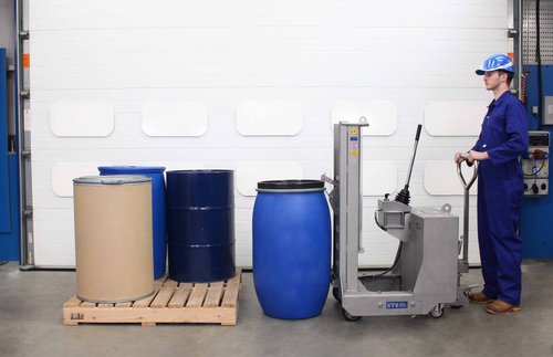 Stainless Steel Drum Lifter | Drum Palletizer | Counterbalanced — Safe ...