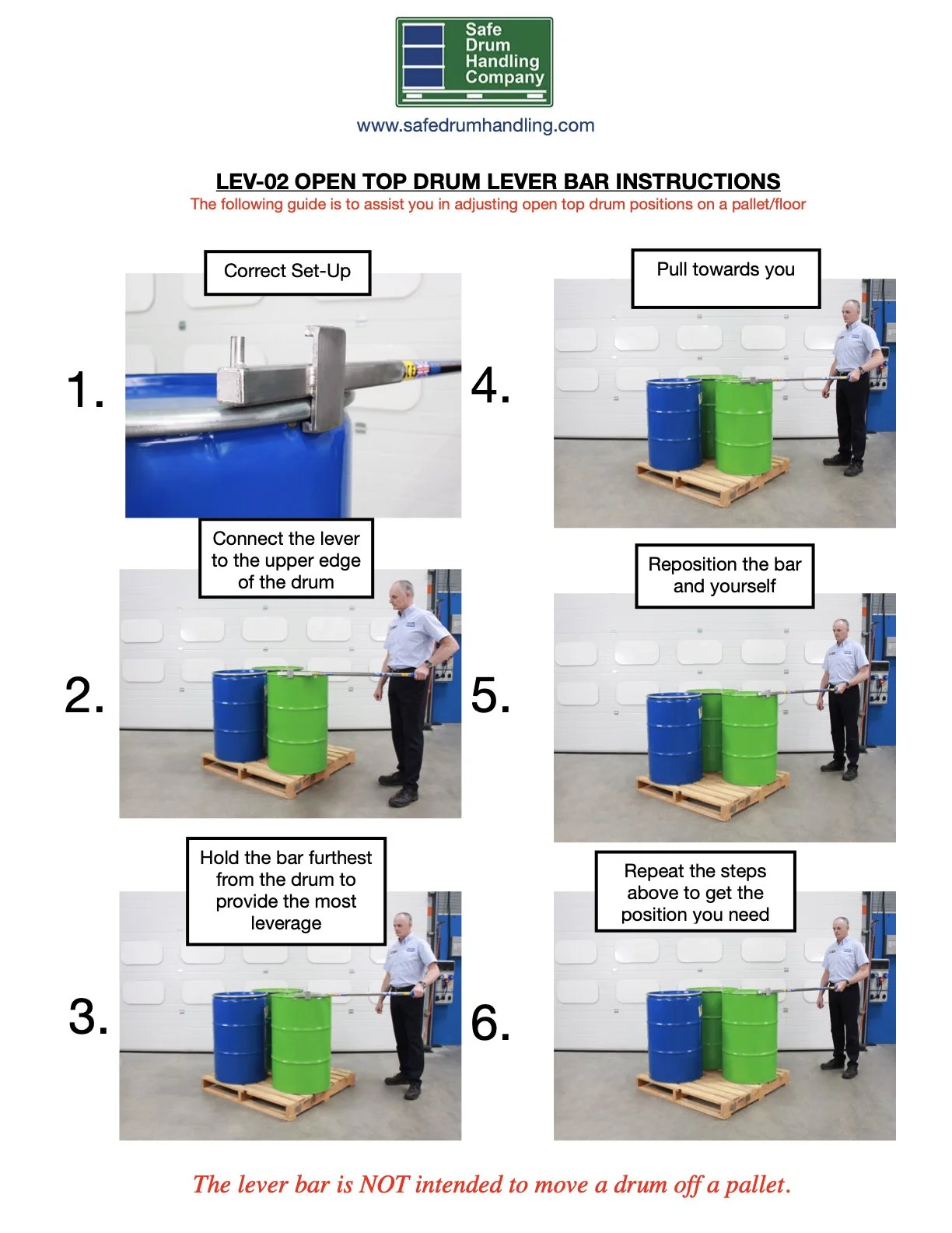 Lever Bar Instructions — Safe Drum Handling Company