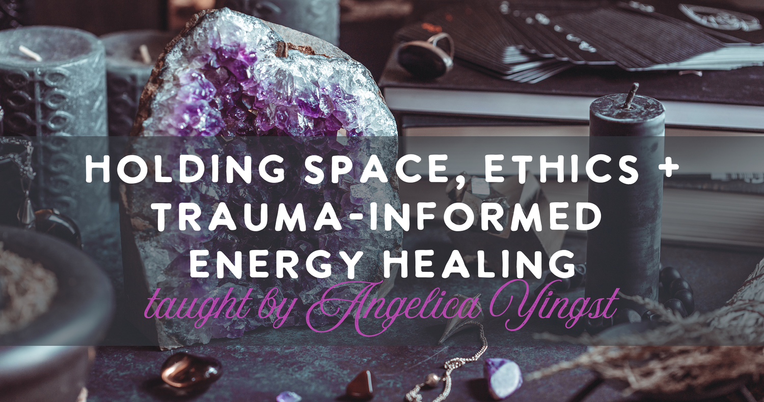 Holding Space + Ethics — the moon + stone healing