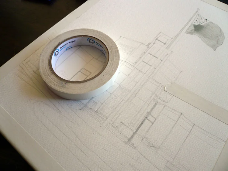 How to use artist's tape — Yevgenia Watts